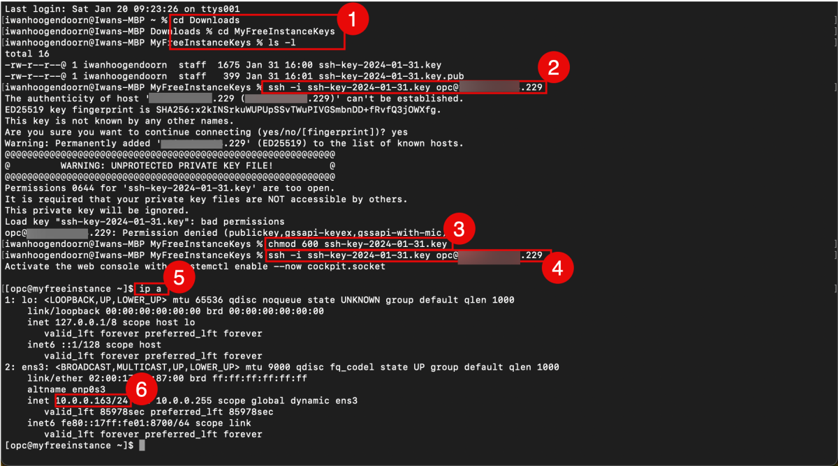 Access and manage your (Linux) Compute instance using OCI - Iwan