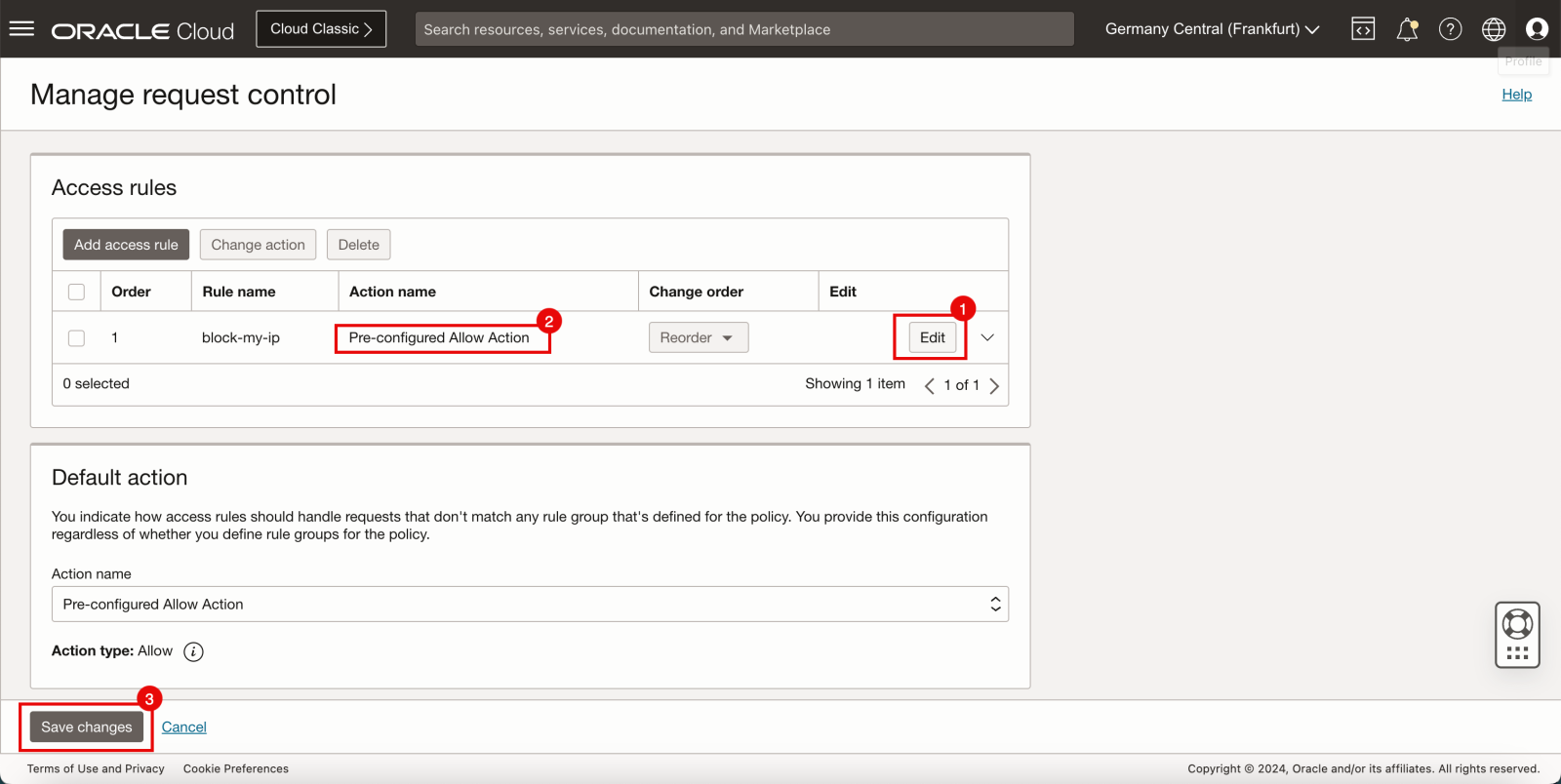 Configure the OCI Load Balancer to access multiple applications (Instances) using different ...
