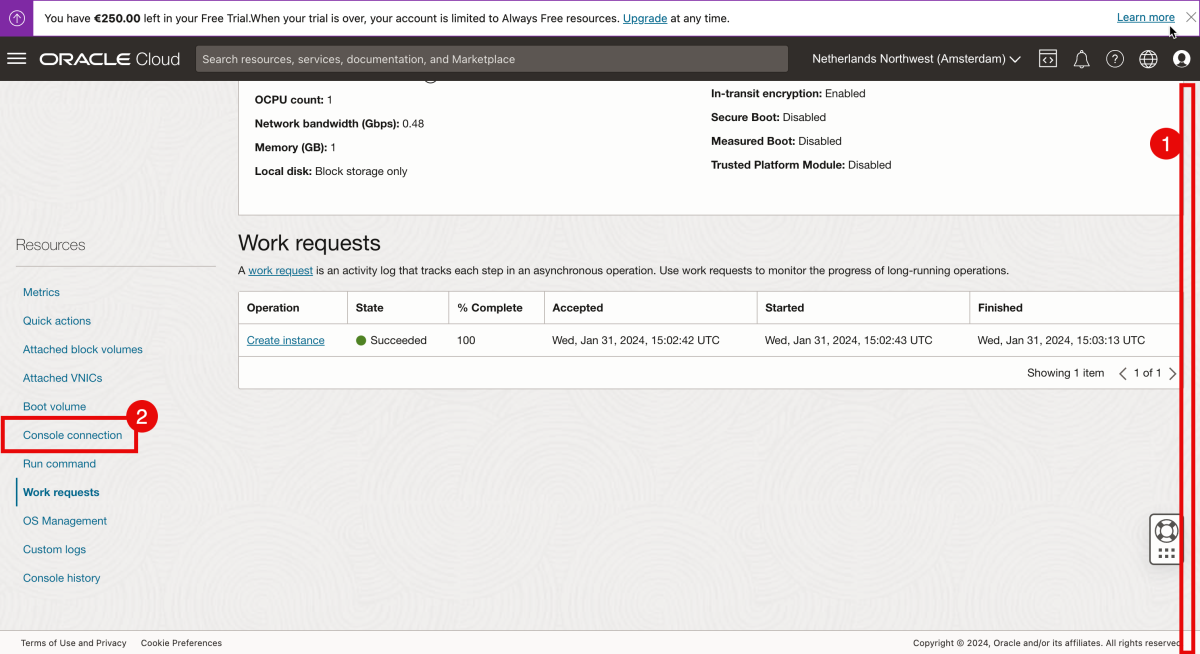 Access and manage your (Linux) Compute instance using OCI - Iwan