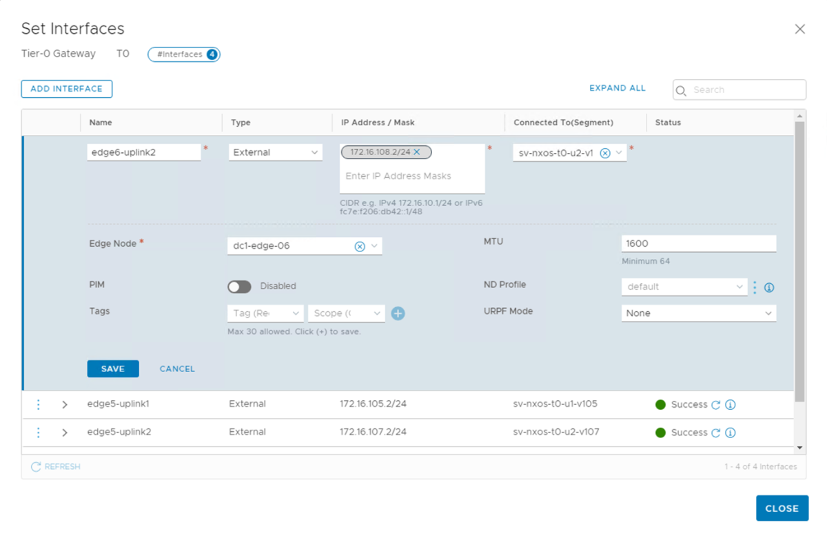 NSX-T EVPN North/South routing with NX-OS EVPN-based Datacenter fabric ...